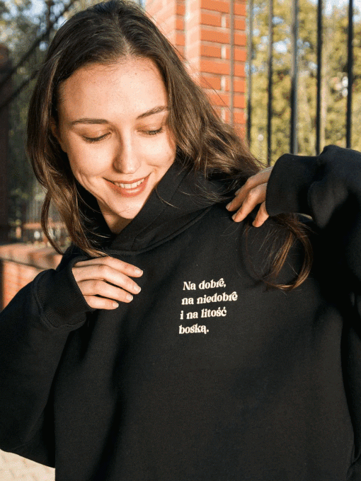 Na dobre, na niedobre / Wisława Szymborska / bluza oversize unisex ...