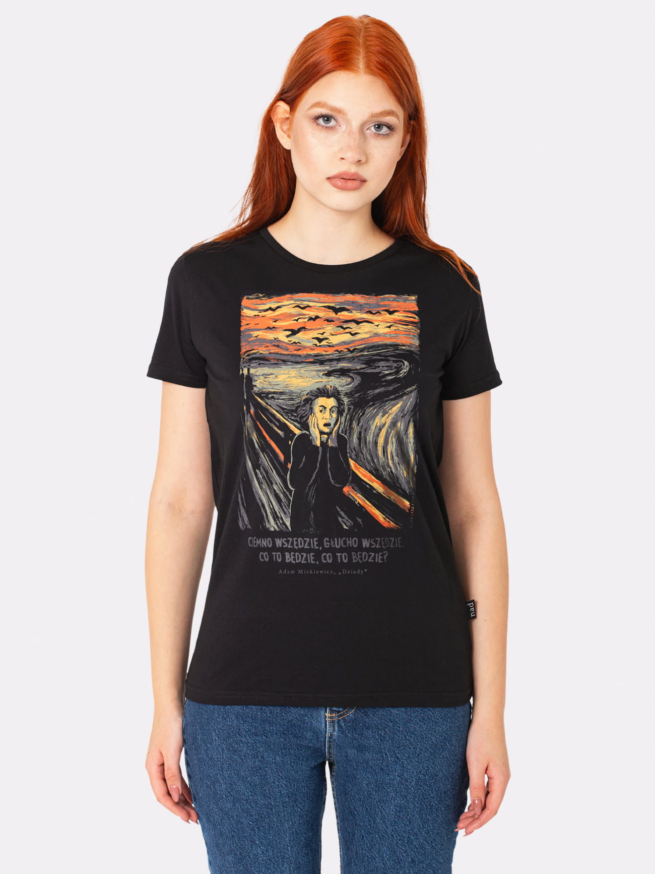 DZIADY / KRZYK / Adam Mickiewicz / koszulka damska / czarna