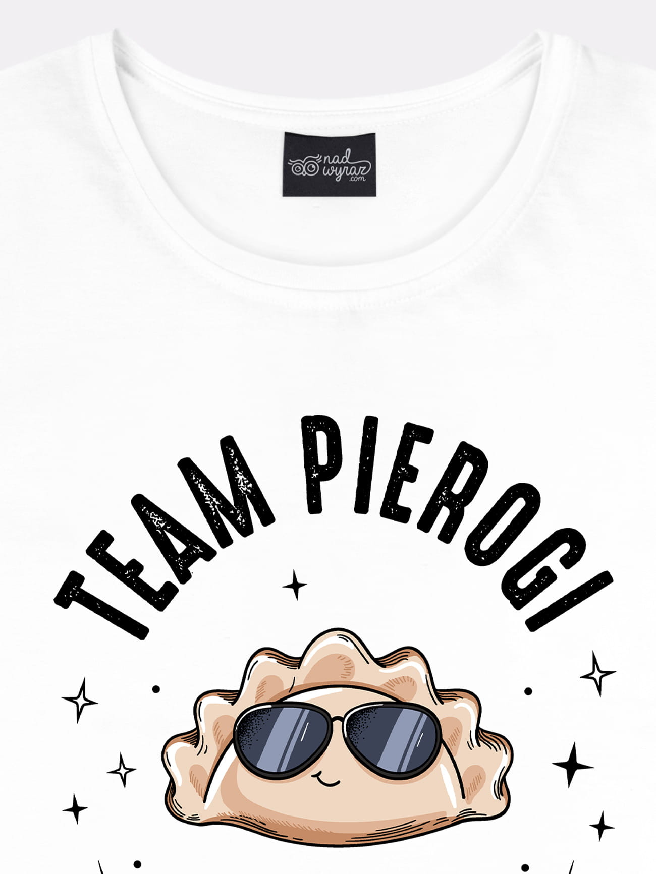 TEAM PIEROGI / koszulka męska / biała