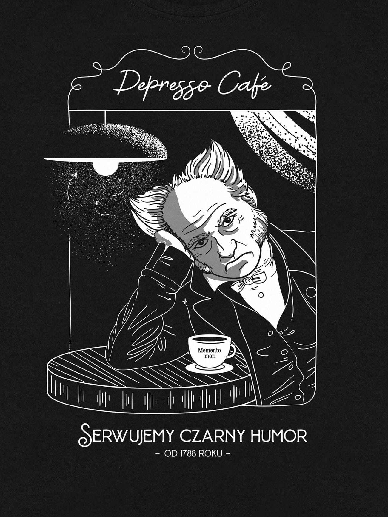 DEPRESSO CAFÉ / koszulka męska / czarna