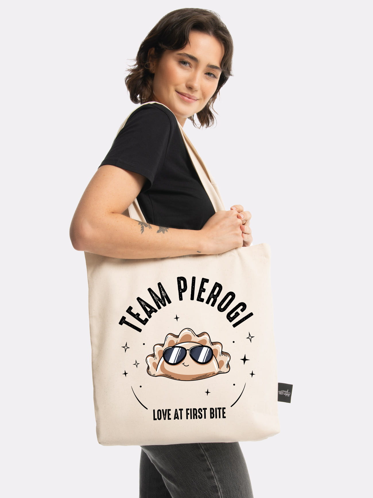 TEAM PIEROGI / torba bawełniana / ecru