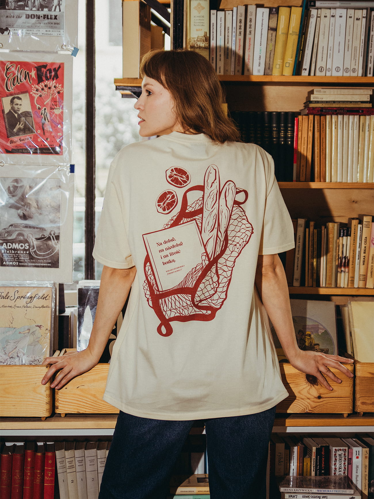 NA DOBRE, NA NIEDOBRE I NA LITOŚĆ BOSKĄ / Wisława Szymborska / koszulka ...