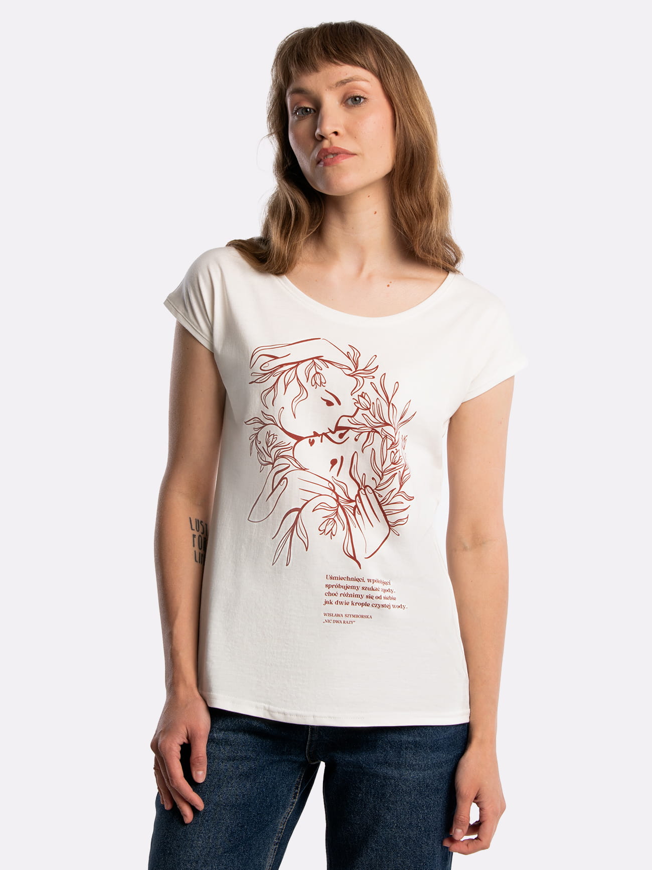 NIC DWA RAZY SIĘ NIE ZDARZA / Wisława Szymborska / koszulka damska ...